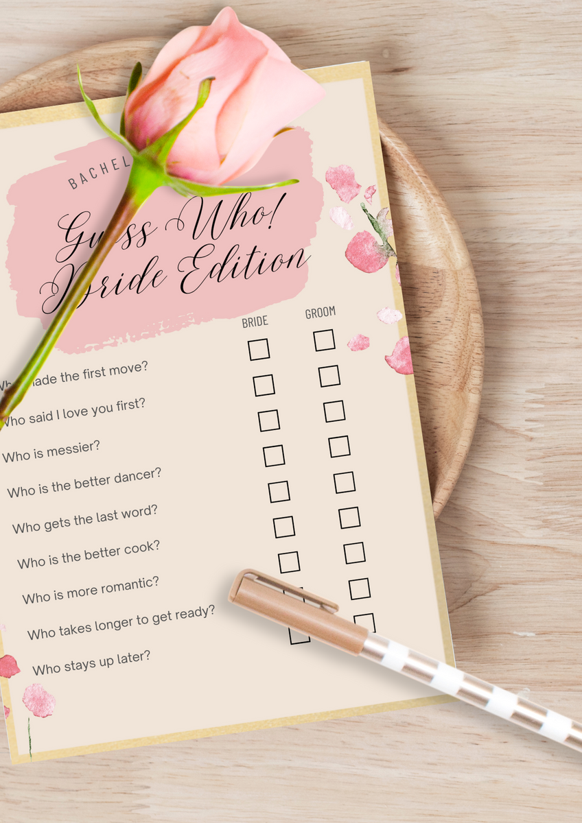 Bachelorette & Bridal Shower Guess Who Bride Edition Game (Printable) – Culture Weddings ...