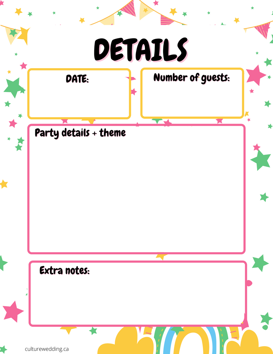 Fun Party Planner Printable + Party Checklist {18 pages} – Culture ...