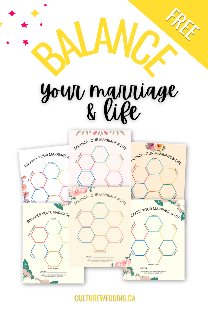 Balance Your Marriage & Life Planner {5 pages} – Culture Weddings ...