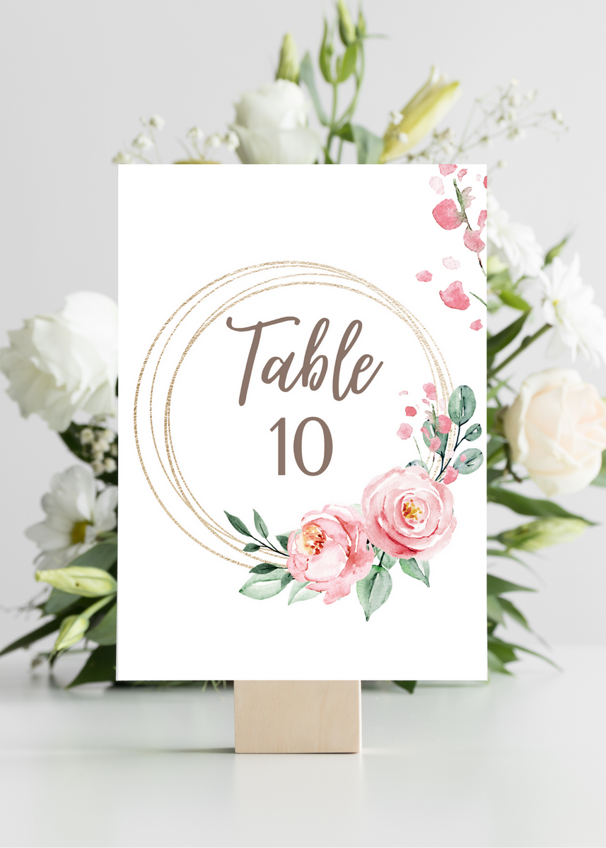 Feminine Chic Table Numbers Printables {25 Pages} – Culture Weddings ...
