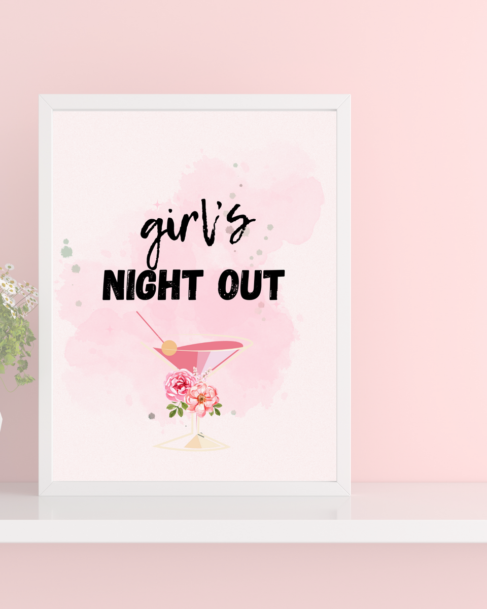 Gorgeous Girl's Night Out Printable Art – Culture Weddings Printable Store