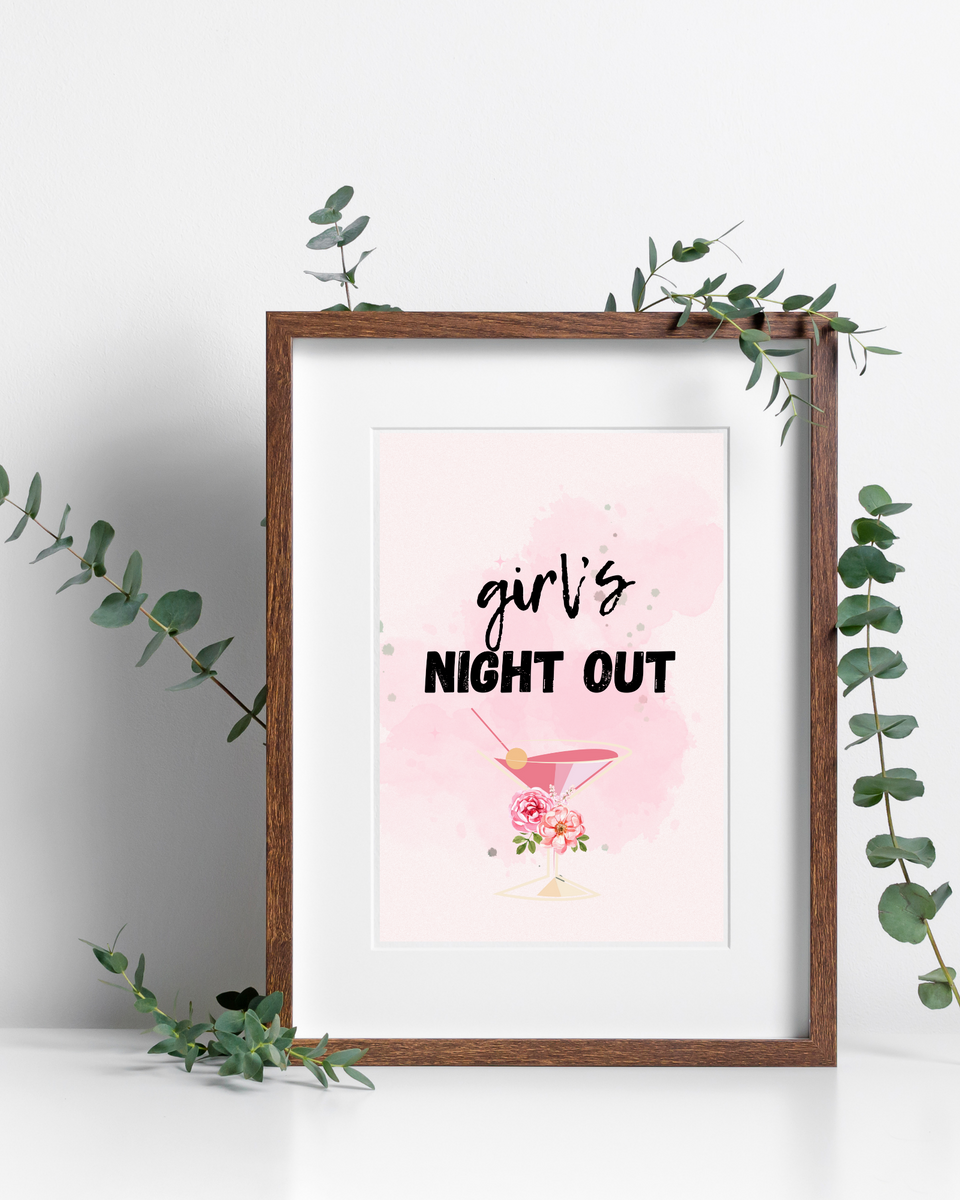 Gorgeous Girl's Night Out Printable Art – Culture Weddings Printable Store